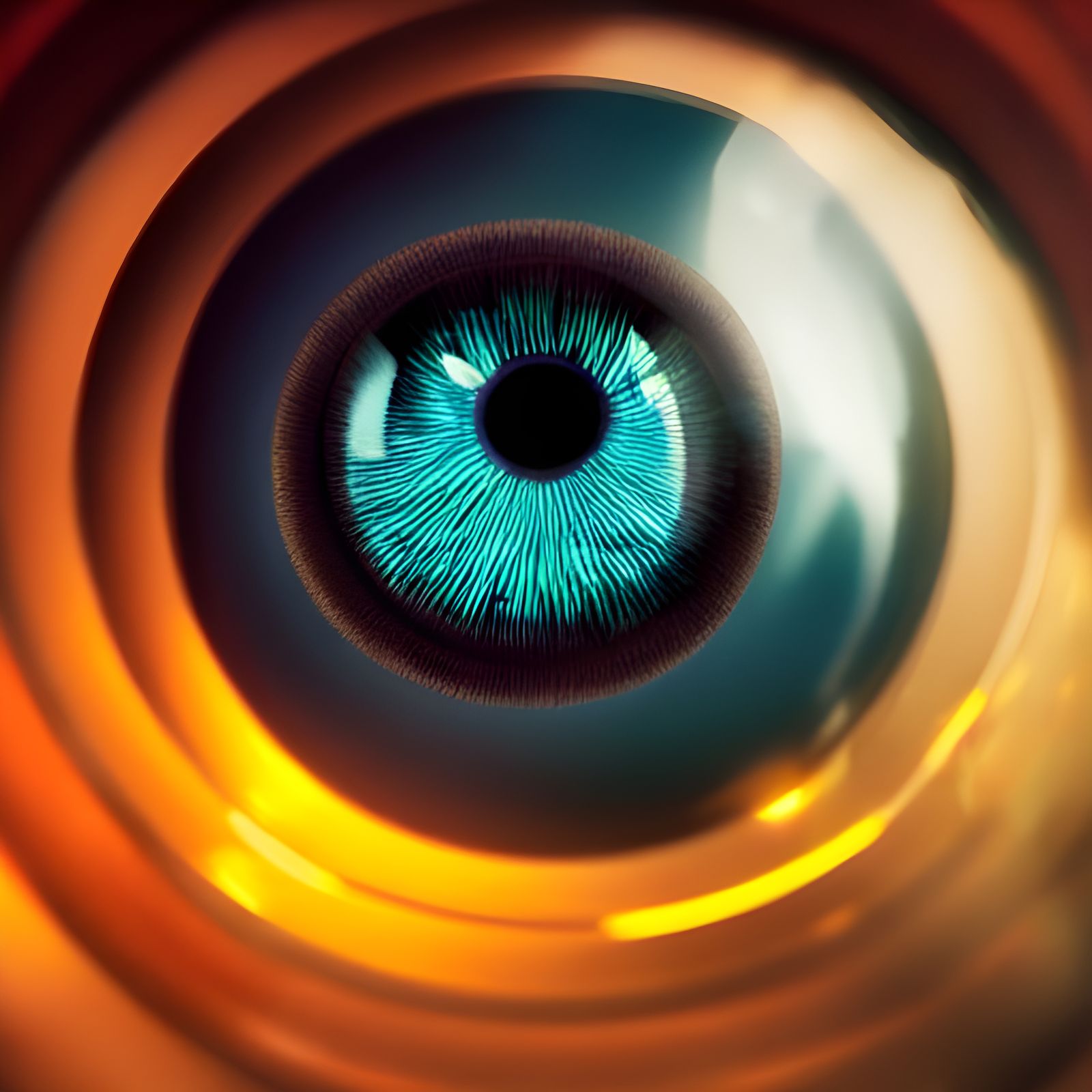 Drowning in an eye - AI Generated Artwork - NightCafe Creator