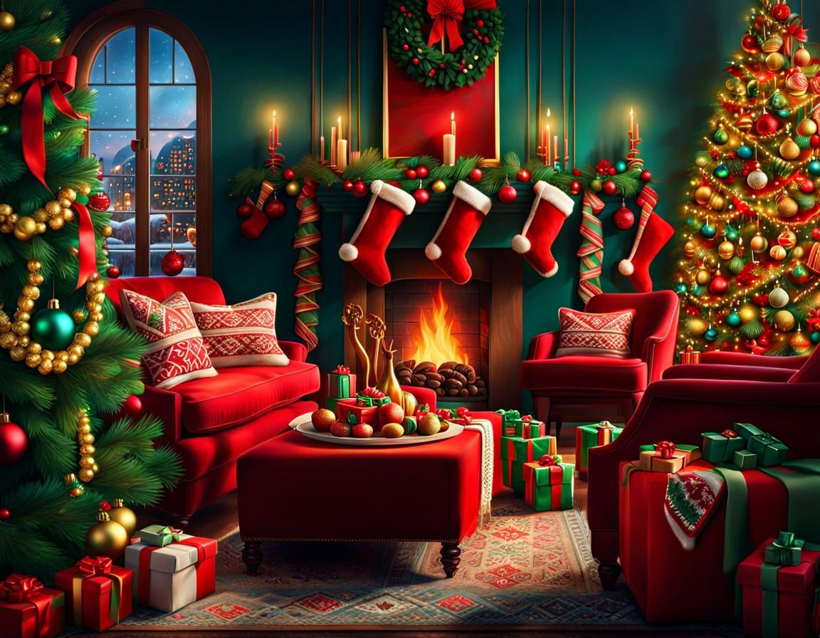 Merry Christmas - AI Generated Artwork - NightCafe Creator