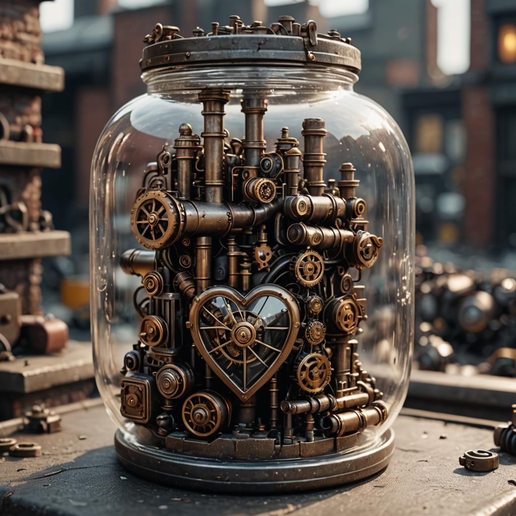 Mechanical heart - AI Generated Artwork - NightCafe Creator