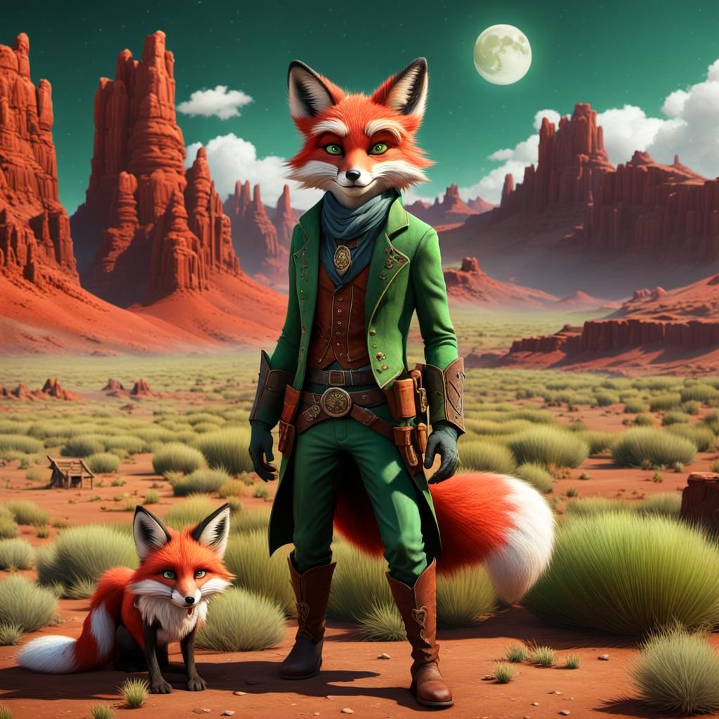 Lucky "Fox" Luke - AI Generated Artwork - NightCafe Creator