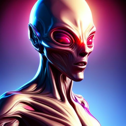 Alien 👽 - AI Generated Artwork - NightCafe Creator