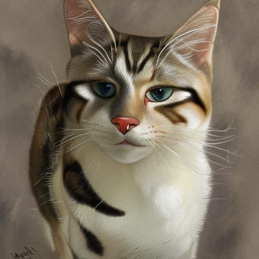 Cute cat - AI Generated Artwork - NightCafe Creator