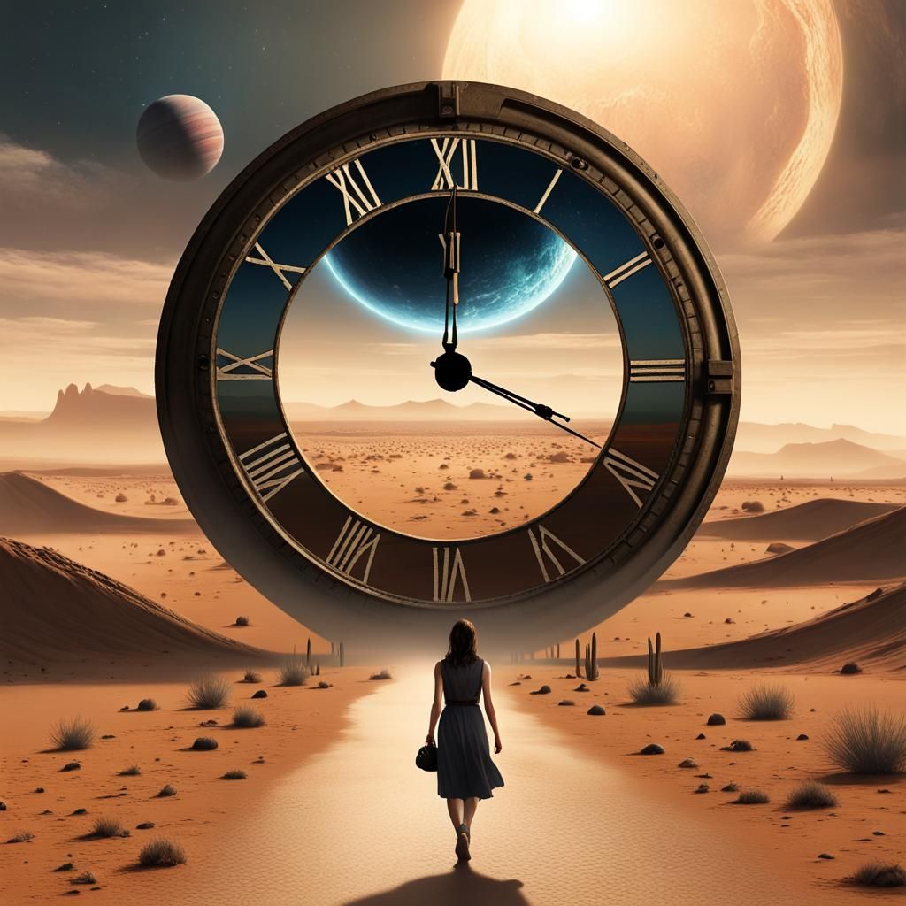 Ominous clock and 1940s housewife - AI Generated Artwork - NightCafe ...