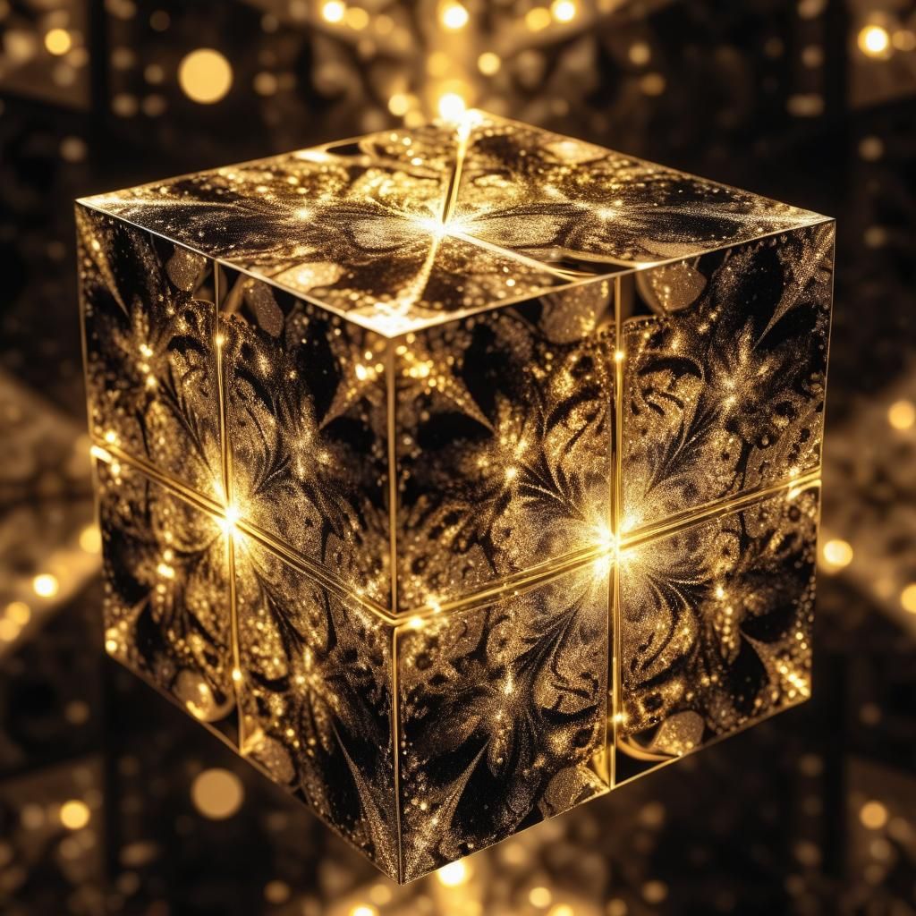 Fractal cube - AI Generated Artwork - NightCafe Creator