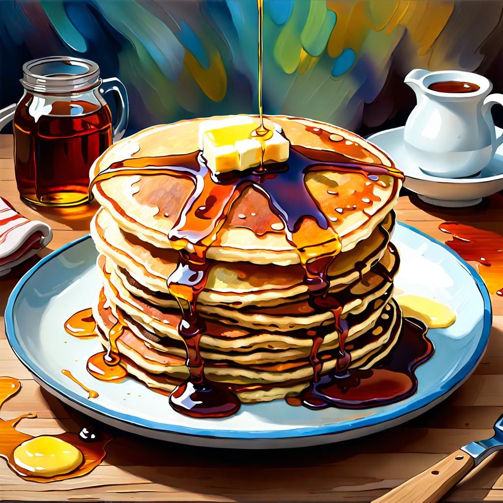 Flapjack Stack - AI Generated Artwork - NightCafe Creator