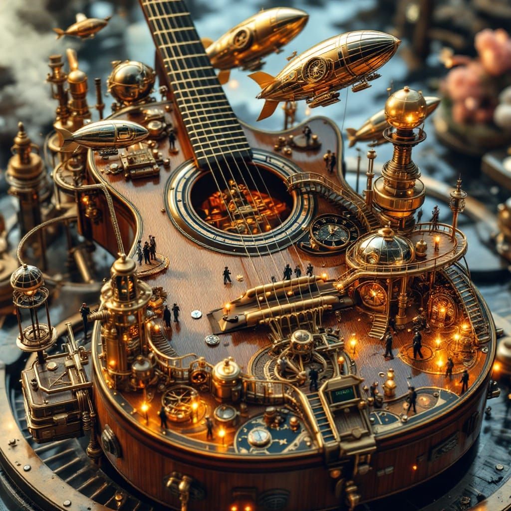 Surreal Steampunk Airport - Surreal Steampunk Airport