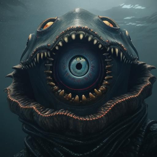 Real world Extremely eerie dreadful following gigantic sea monster ...