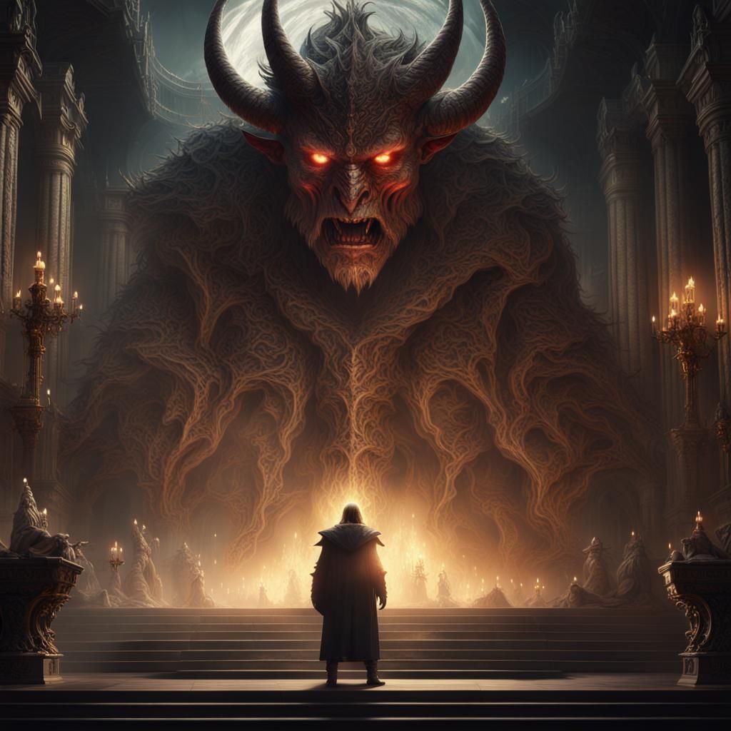 Demon of the light - AI Generated Artwork - NightCafe Creator
