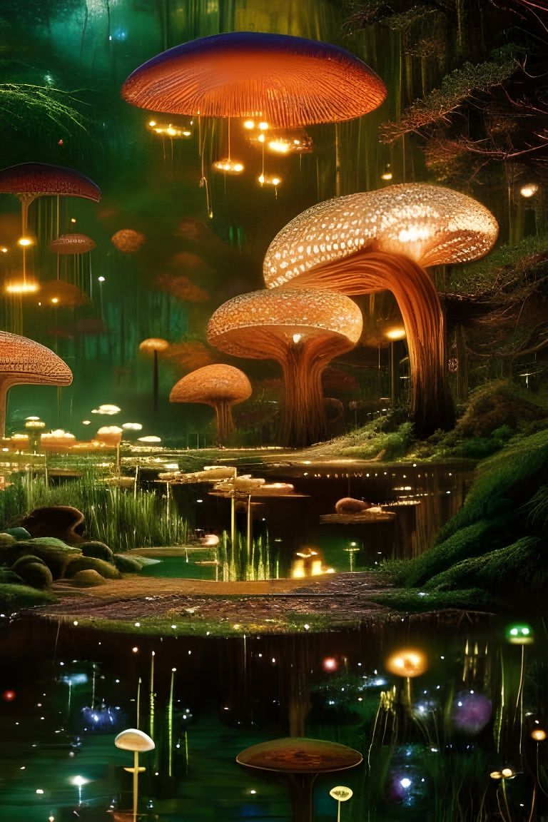 Lucid Forest - AI Generated Artwork - NightCafe Creator