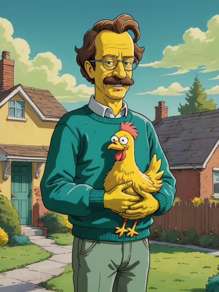 Colonel Flanders (Springfield Fried Chicken) - AI Generated Artwork ...