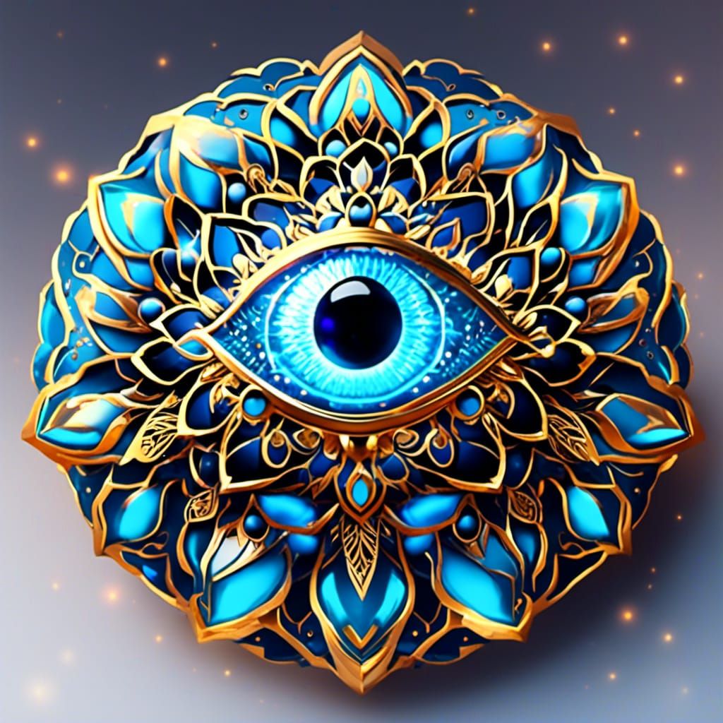 3D Really Awesome Protective Evil-Eye - AI Generated Artwork ...