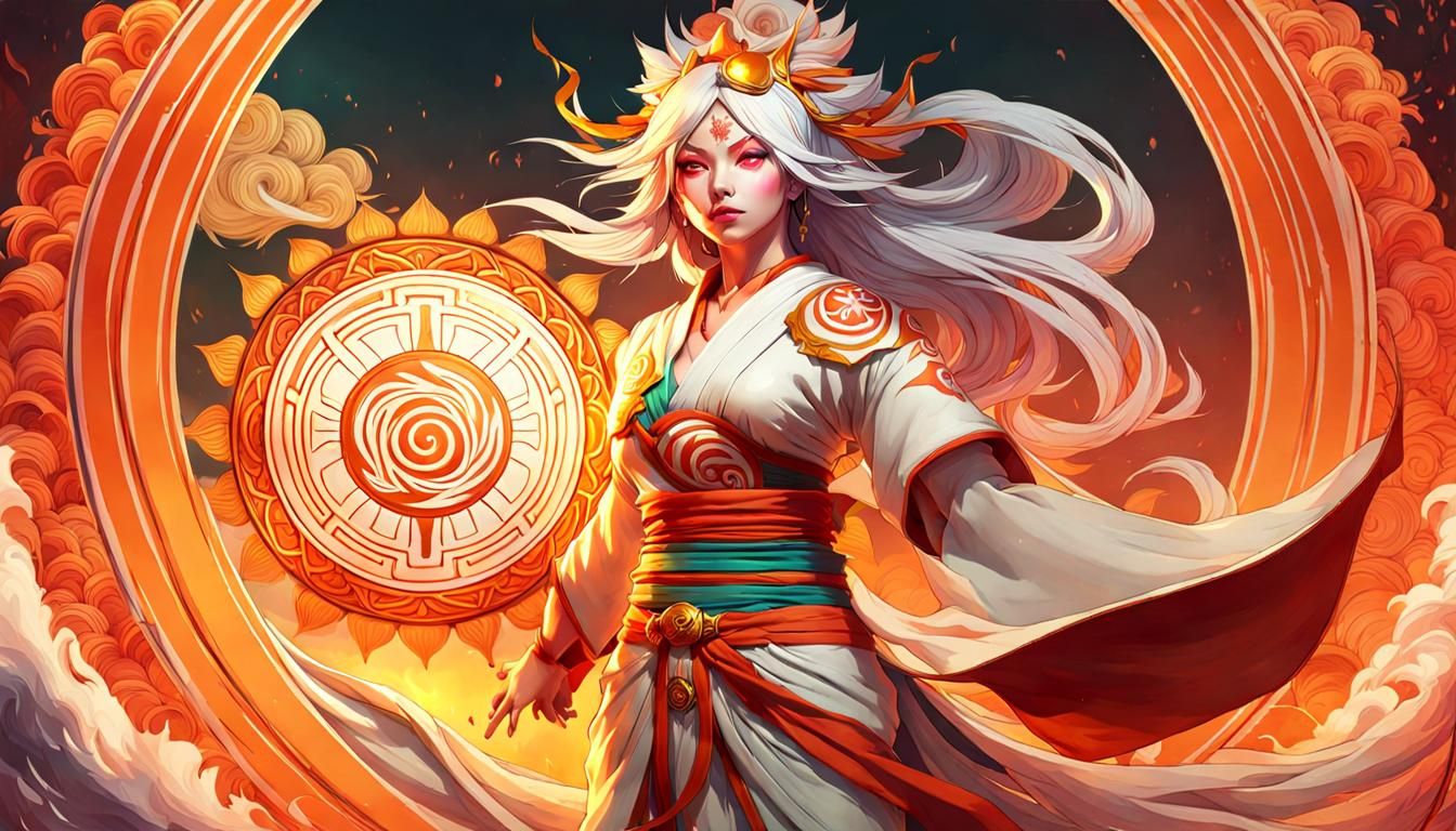 Amaterasu the sun goddess - AI Generated Artwork - NightCafe Creator