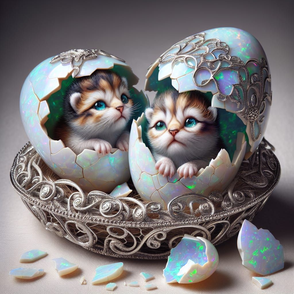 PRECIOUS HATCHLINGS 4 - AI Generated Artwork - NightCafe Creator