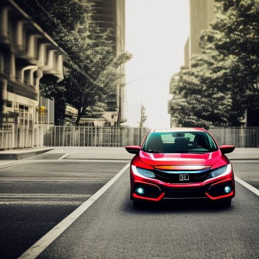 honda civic - AI Generated Artwork - NightCafe Creator