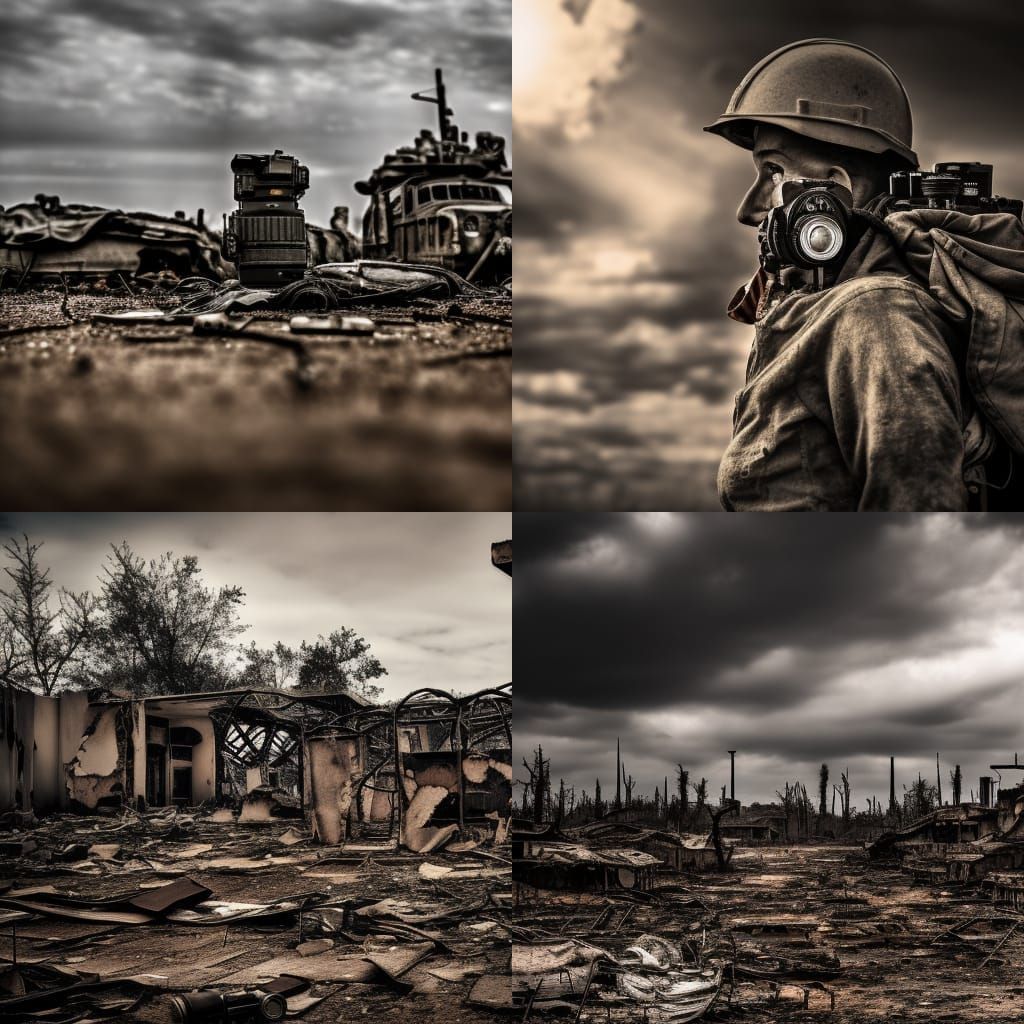 apocalyptic aftermath of war - AI Generated Artwork - NightCafe Creator