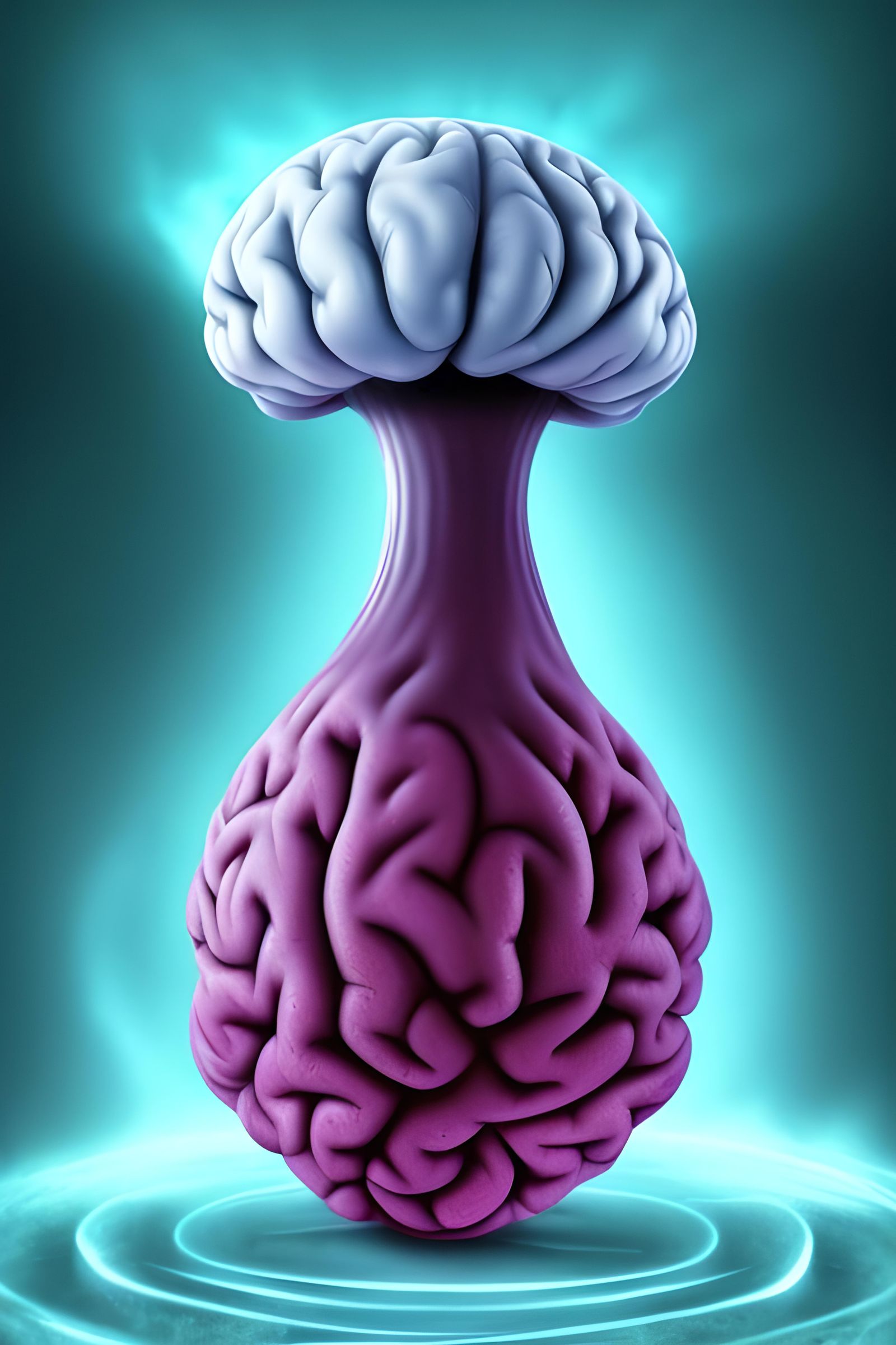 brain mushroom - AI Generated Artwork - NightCafe Creator