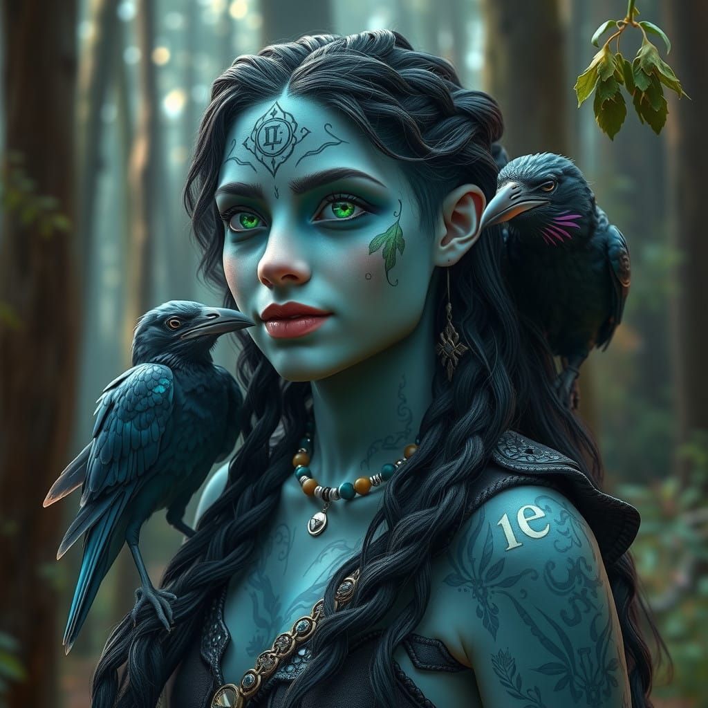 Ethereal Mermaid Warlock in Whimsical, Surrealist ... - AI Art