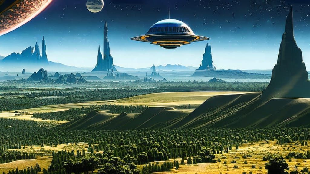 UFO Alien Invasion - AI Generated Artwork - NightCafe Creator