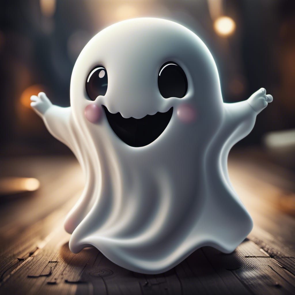 Smiling ghost - AI Generated Artwork - NightCafe Creator