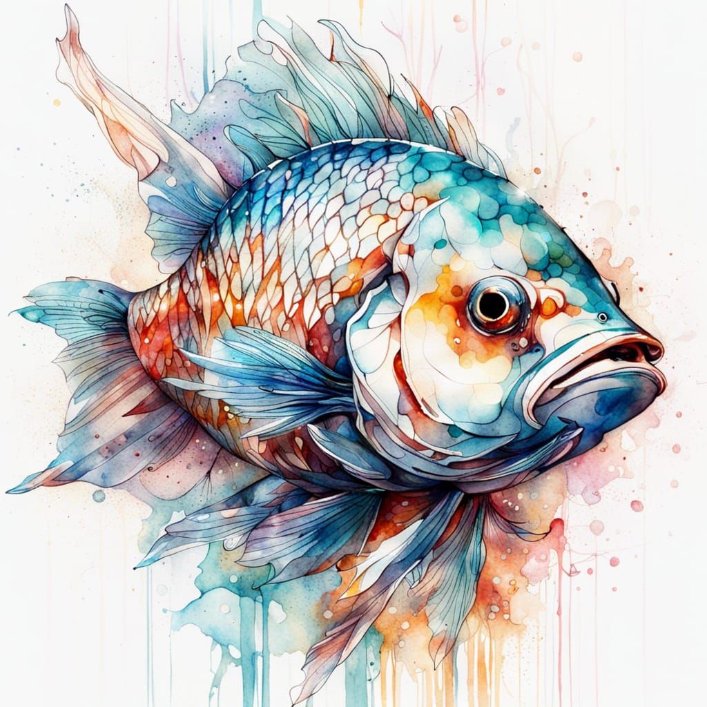 Really cute fish - AI Generated Artwork - NightCafe Creator