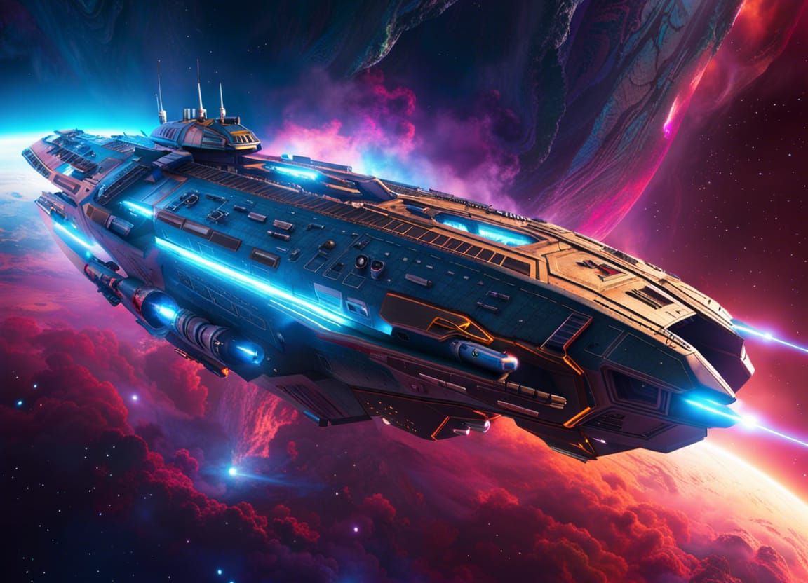 Spaceship - AI Generated Artwork - NightCafe Creator