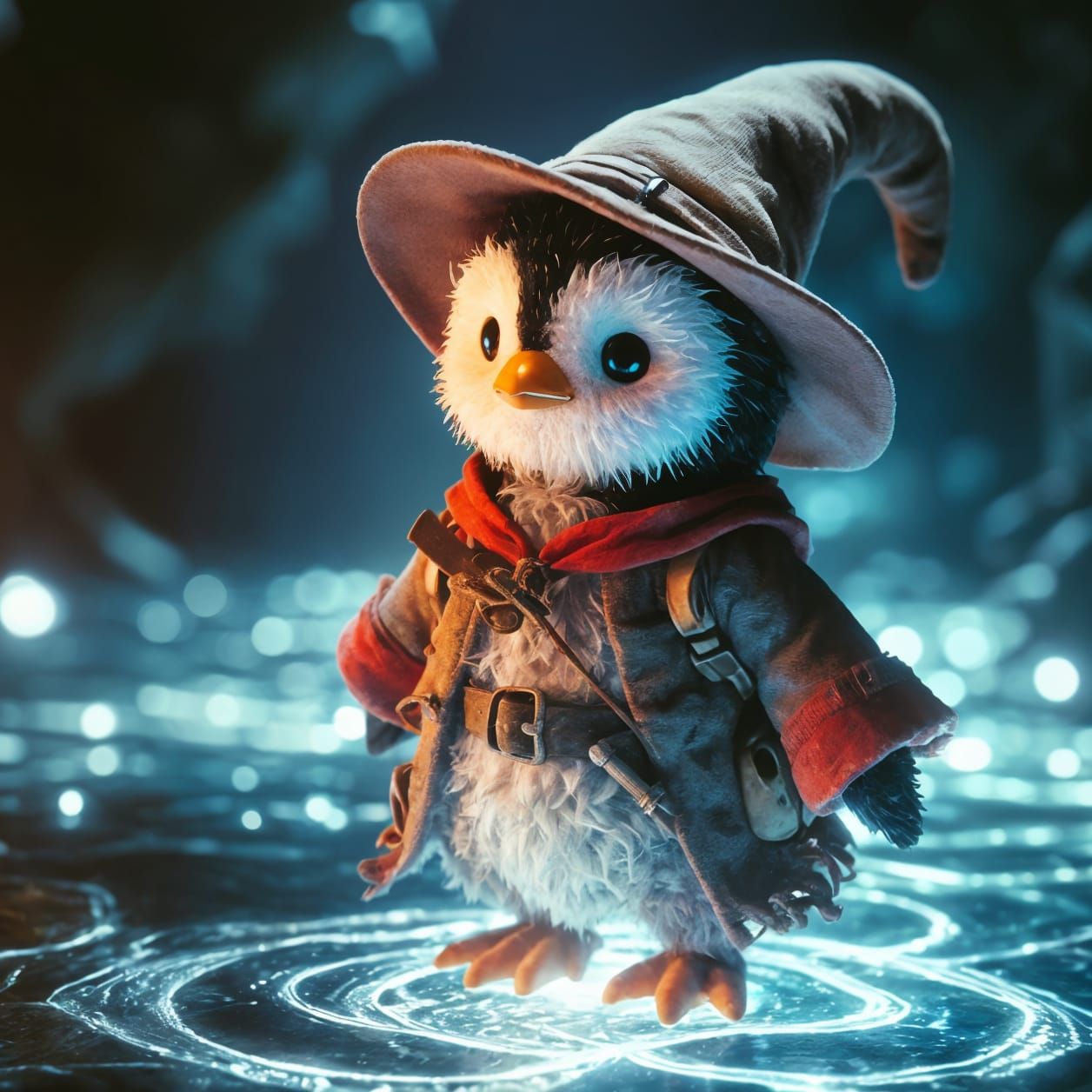 Maguito Pingüinito 🐧🪄 - Whimsical Wizard Penguin in a 35mm...