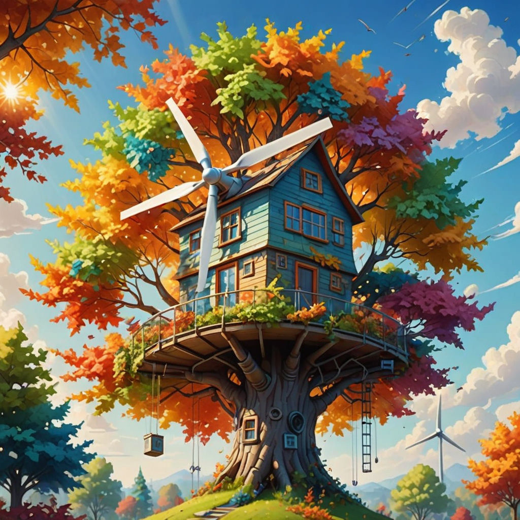 Wind powered treehouse - Wind powered treehouse