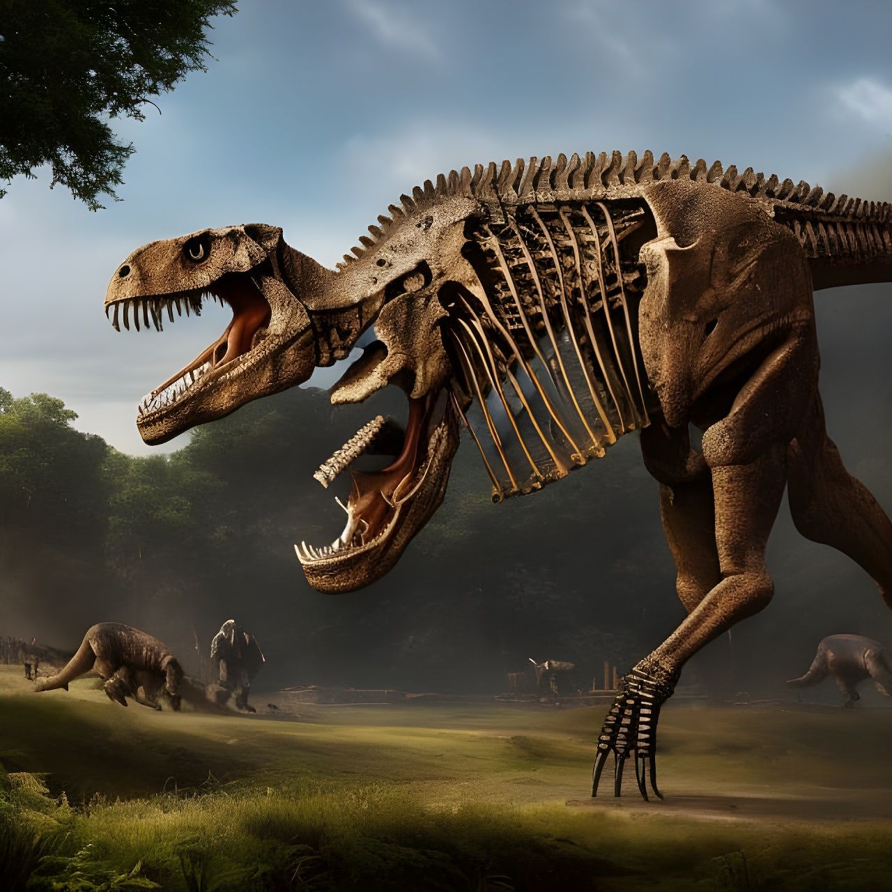 Fossil awaken - AI Generated Artwork - NightCafe Creator