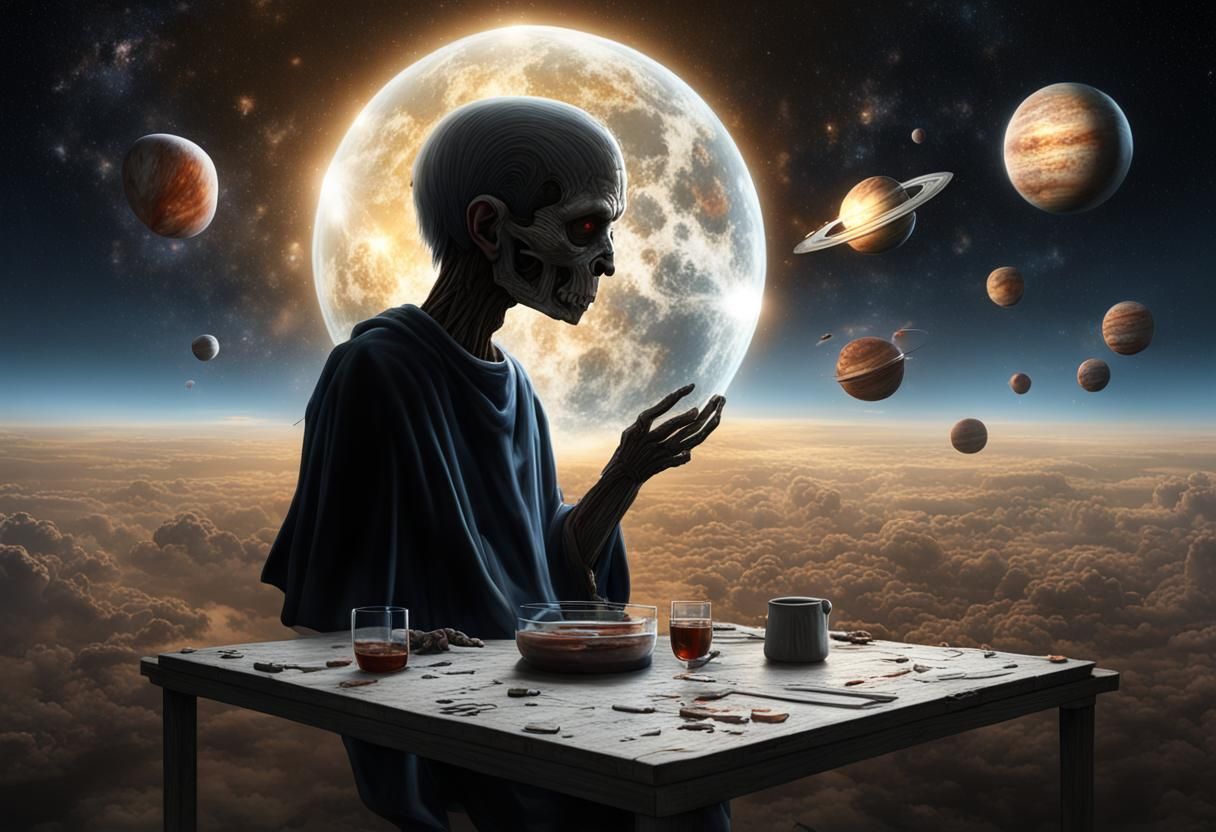 Death in space - AI Generated Artwork - NightCafe Creator