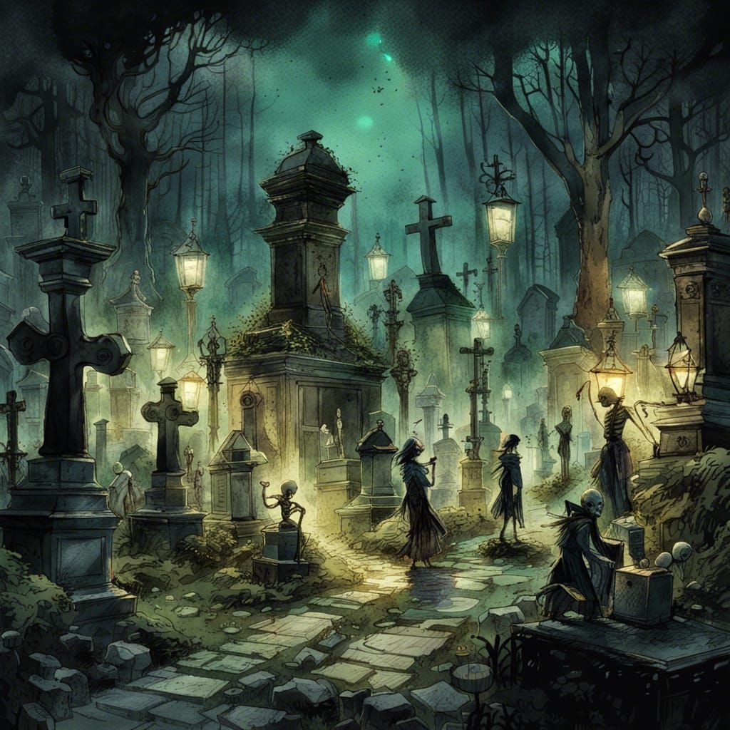 Nightly stroll - AI Generated Artwork - NightCafe Creator