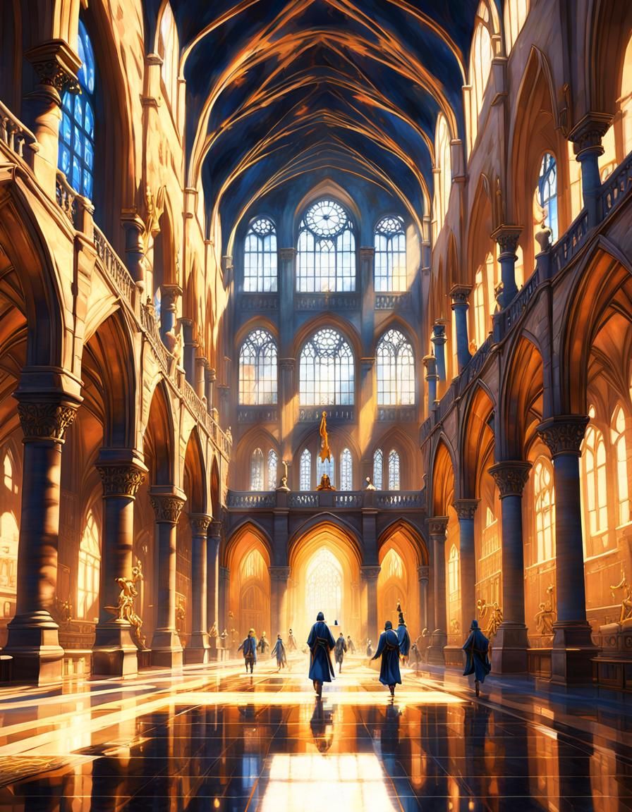 Cathedral Academy #5 - AI Generated Artwork - NightCafe Creator