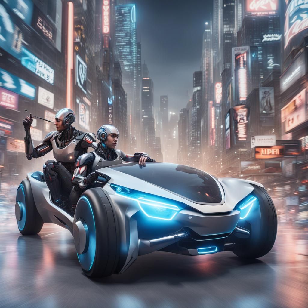 Cyborg City - AI Generated Artwork - NightCafe Creator