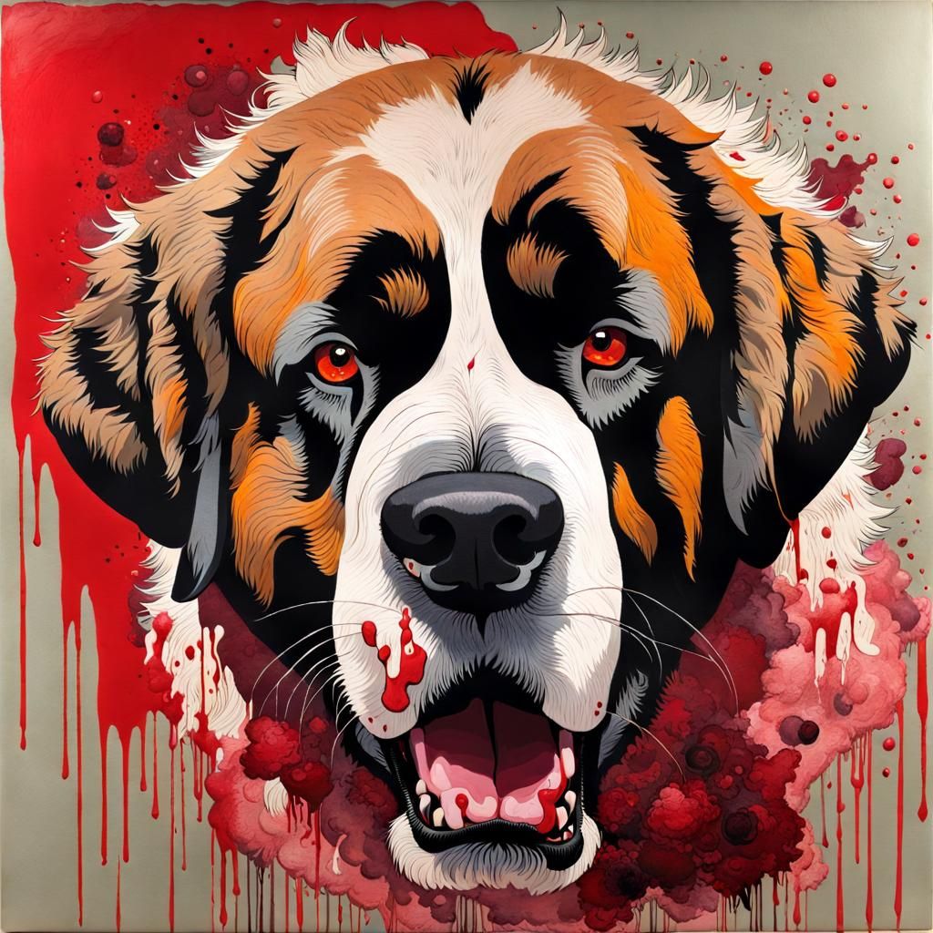 Horror Portraits: Cujo - AI Generated Artwork - NightCafe Creator