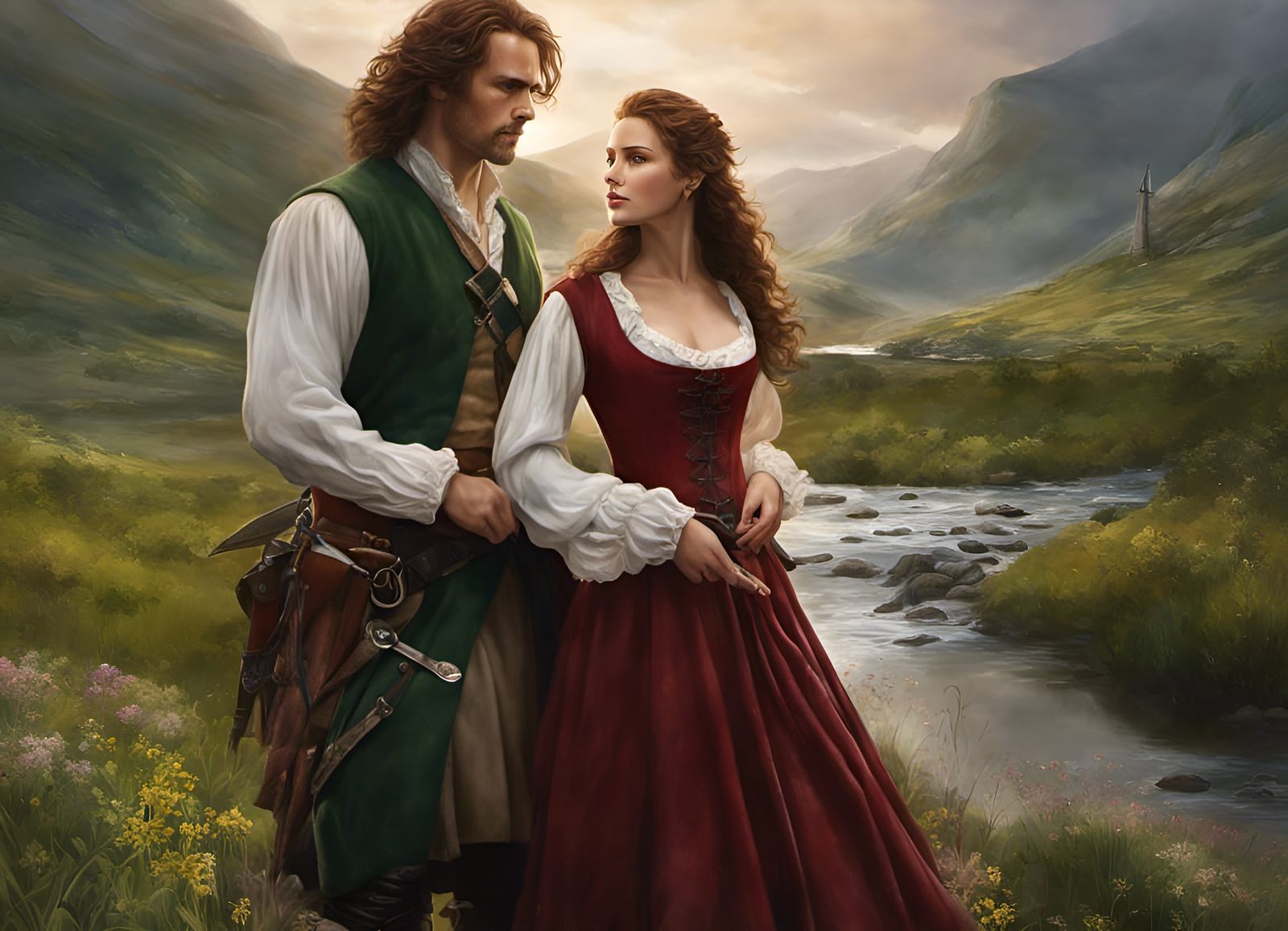 Outlander Portrait - AI Generated Artwork - NightCafe Creator