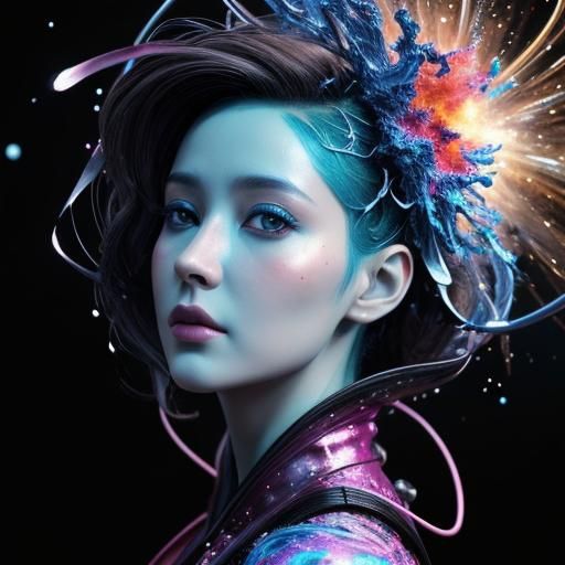 EXPLODING GALAXY INSIDE MY MIND. - AI Generated Artwork - NightCafe Creator