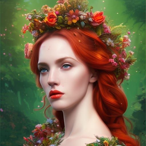Celtic Spring Goddess Brigid - AI Generated Artwork - NightCafe Creator