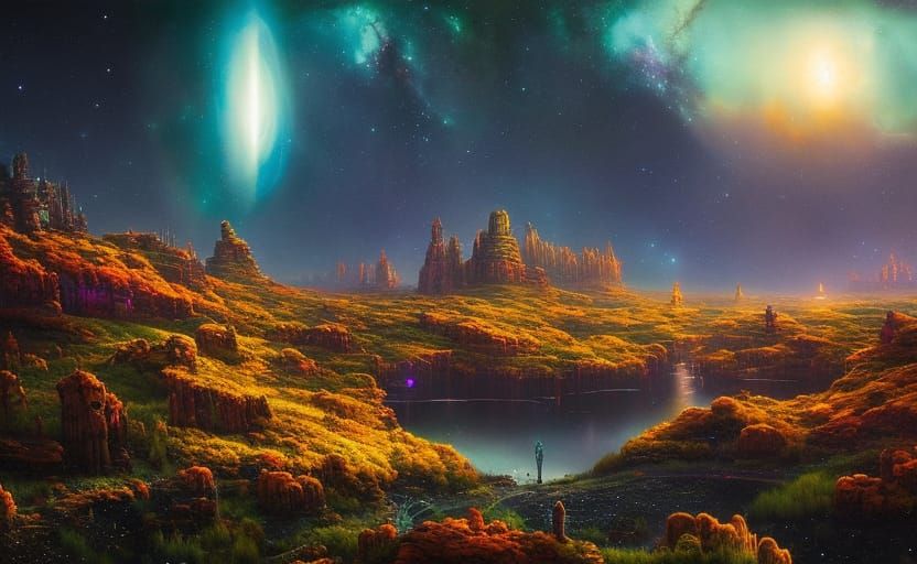 An abandoned alien settlement - Open Prompts - AI Generated Artwork ...