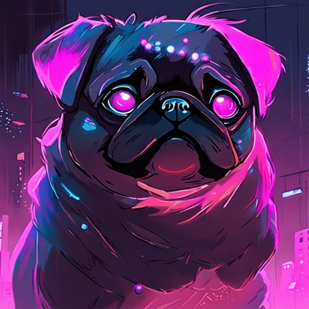 adorable cute pug - AI Generated Artwork - NightCafe Creator