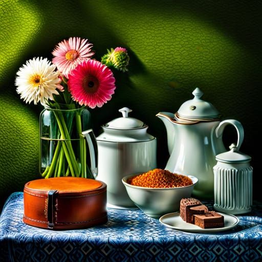 Afternoon Tea - AI Generated Artwork - NightCafe Creator