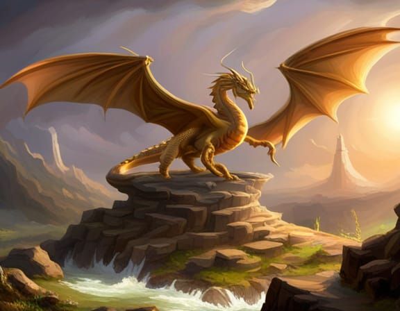 Drakonis (the good dragon) - AI Generated Artwork - NightCafe Creator