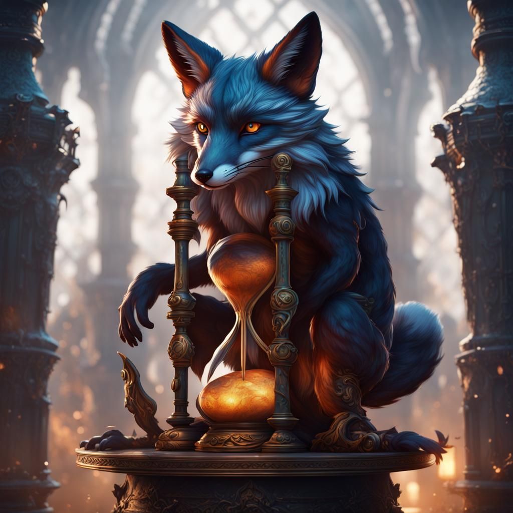 dark hourglass fox 2 - AI Generated Artwork - NightCafe Creator