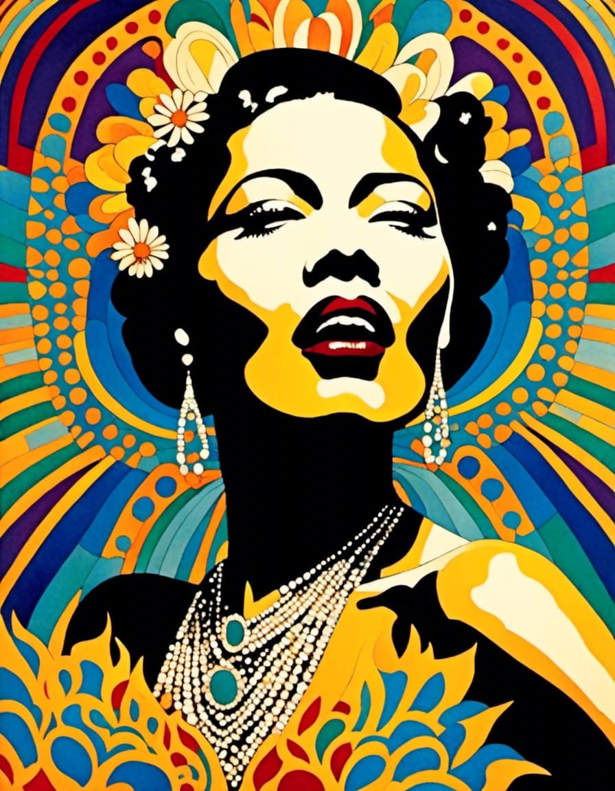 the singer Billie Holiday - AI Generated Artwork - NightCafe Creator
