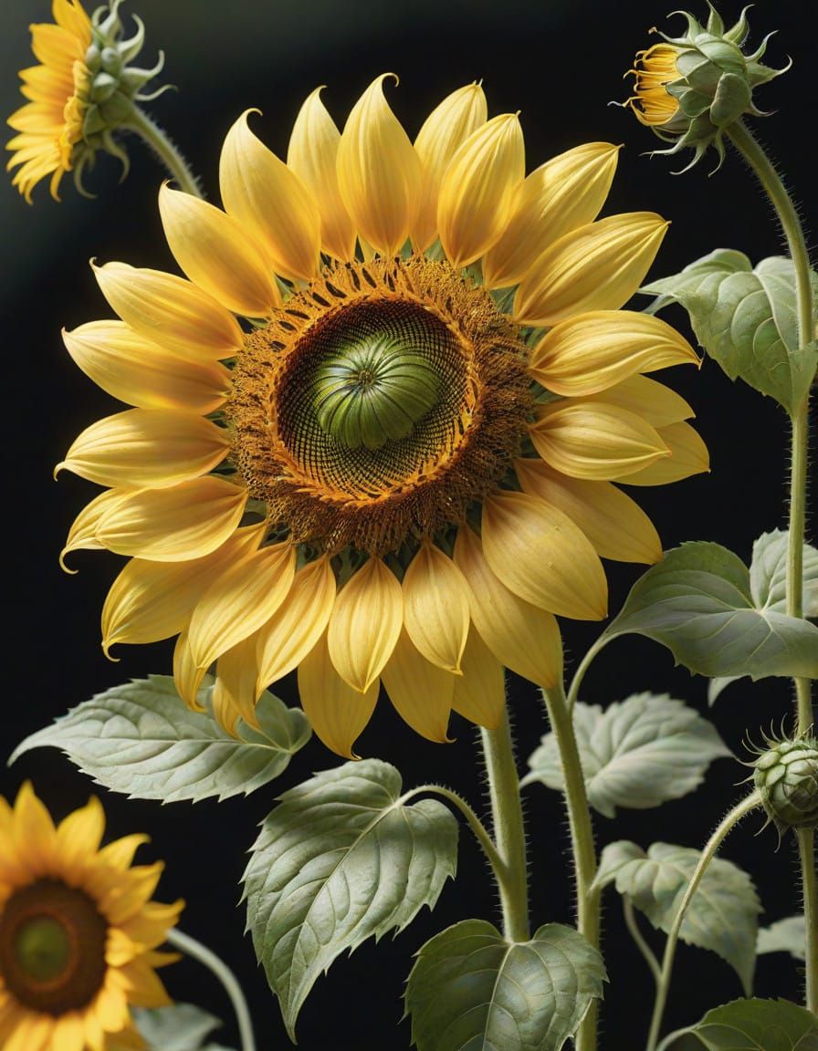The Fibonacci sunflower - The Fibonacci sunflower
