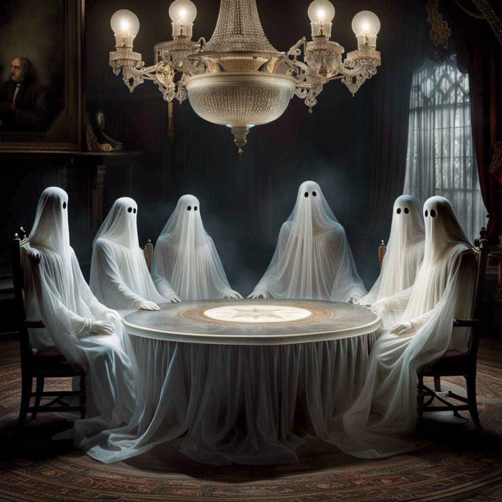 Friendly ghosts - AI Generated Artwork - NightCafe Creator