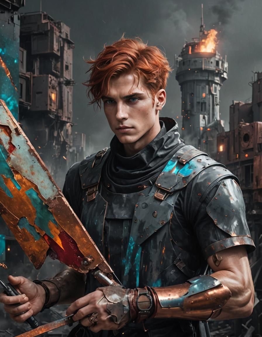 copper starting to rust roman neofuturistic look technologically ...