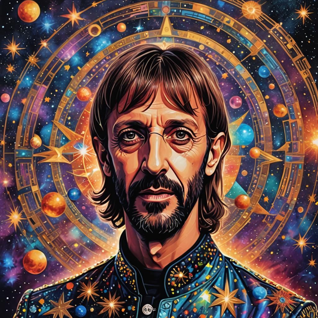 Sir Richard Starkey (Ringo Starr) - AI Generated Artwork - NightCafe ...