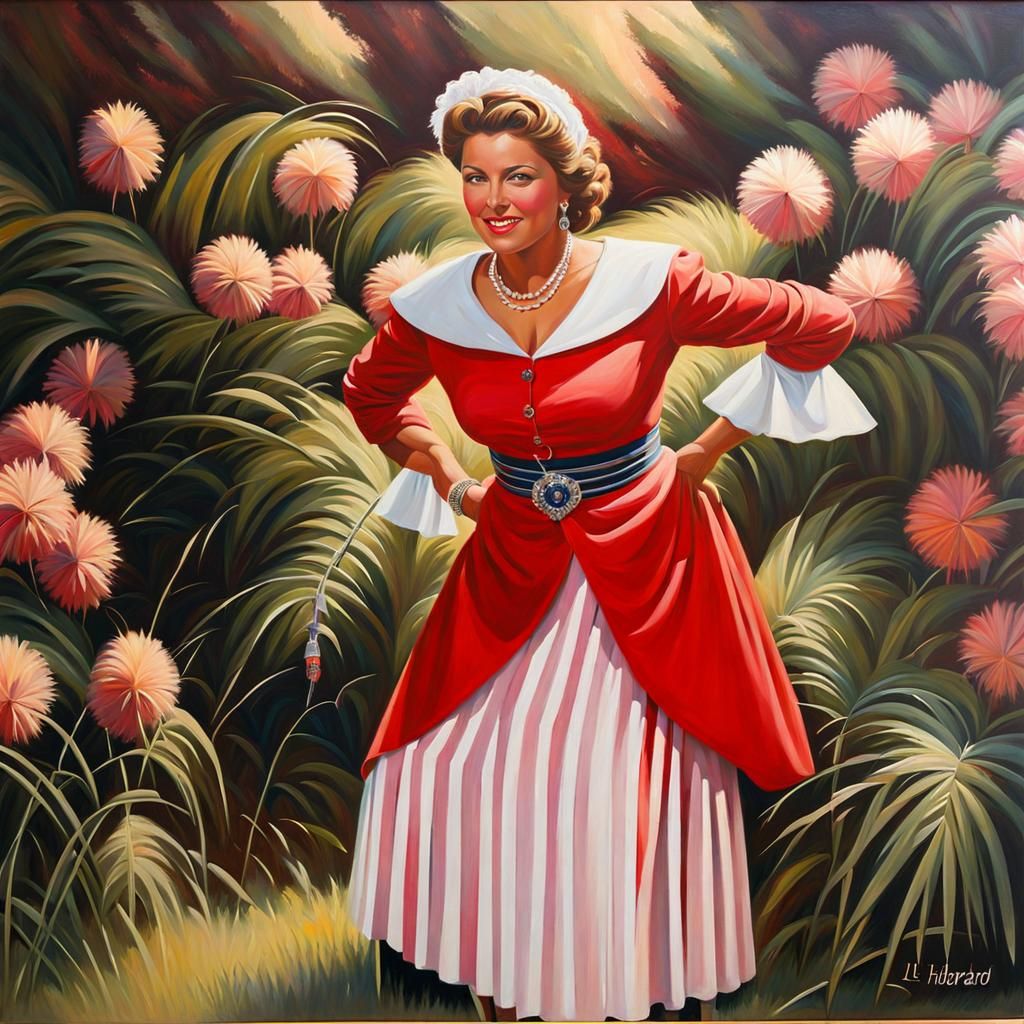 Mrs Hubbard the '50s Housewife - AI Generated Artwork - NightCafe Creator