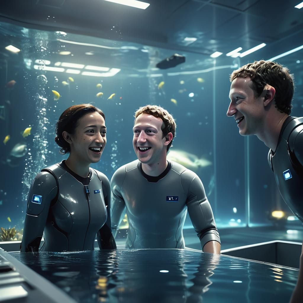 Futuristic Peixe Agulha Taunts Mark Zuckerberg in ... - AI Art