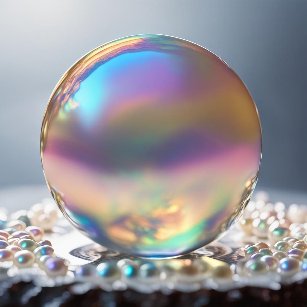 Iridescent Pearls - AI Generated Artwork - NightCafe Creator