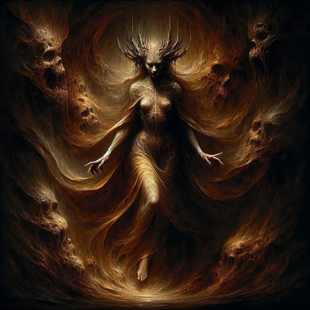 An Eldritch Goddess Descends v2 - Ethereal Goddess Emerges f...